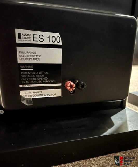 Audiostatic ES-100 Electrostatic Speakers (AS IS) Photo #3704387 - UK ...