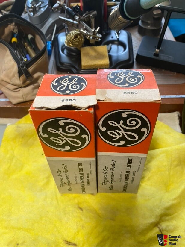 two GE 6550 output tubes - a good matching pair Photo #3706609 - US ...