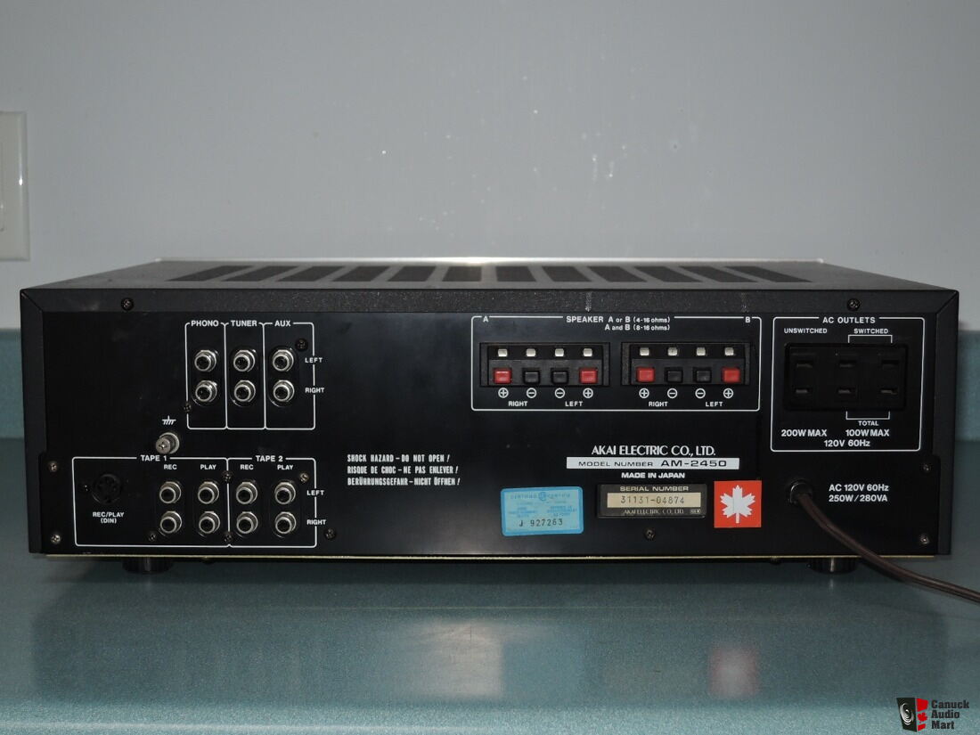 Akai AM-2450 Integrated Amplifier Photo #3707070 - UK Audio Mart