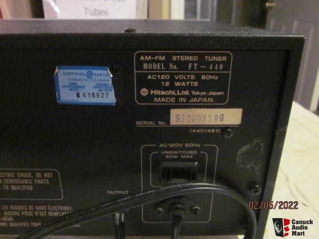 Hitachi FT-440 Tuner Photo #3707122 - Canuck Audio Mart