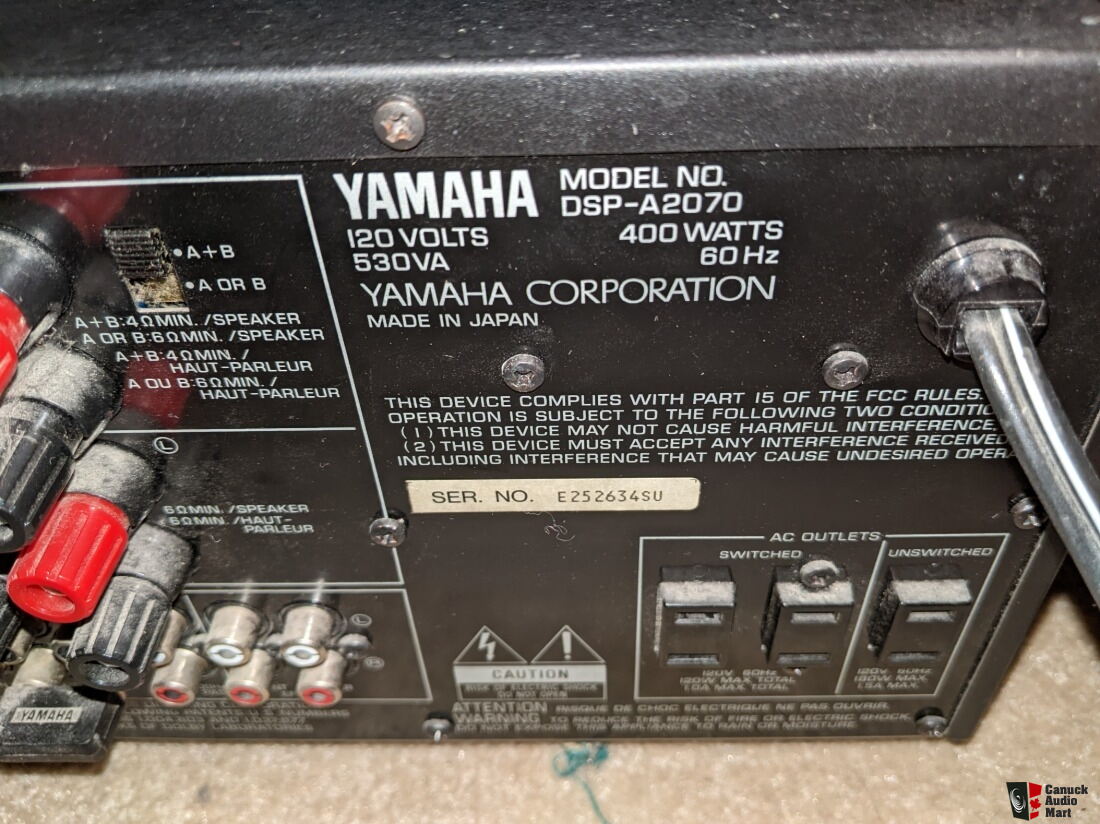 Yamaha DSP A2070 integrated amplifier Photo #3721504 - UK Audio Mart