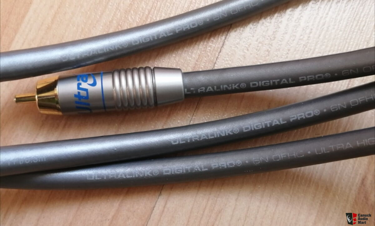 Audioquest VSD-5 pure solid silver Coaxial digital cable with all RCA ...