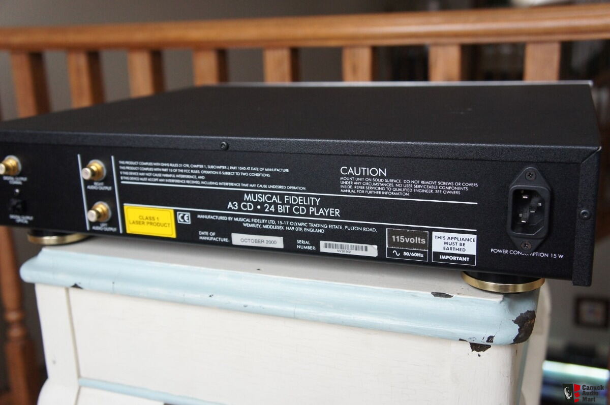Musical Fidelity A3CD 24-Bit CD Player, made in England - new photos ...