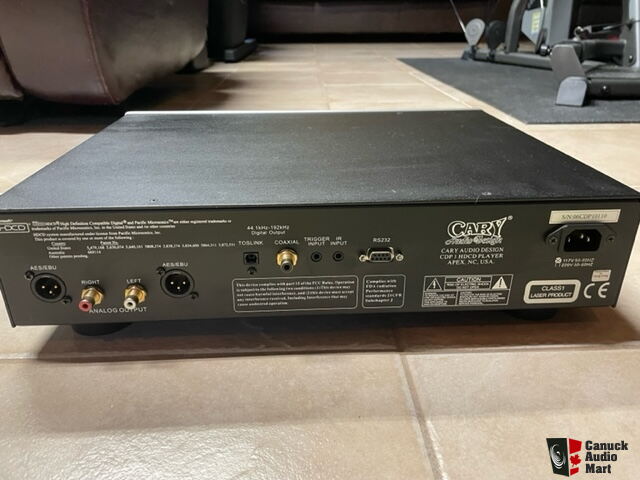 REDUCED!! Cary Audio Design CDP 1 CD Player Photo #3731112 - US Audio Mart