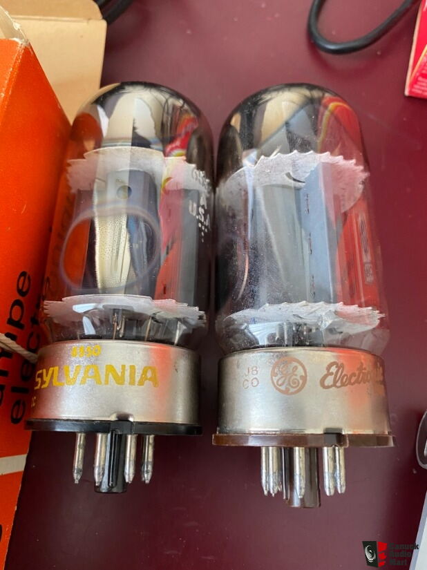 two 6550 output tubes (one Sylvania and one GE) They test well enough ...