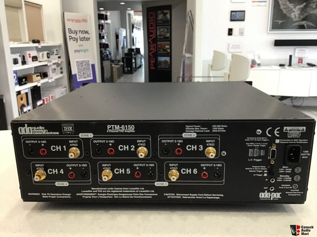 ADA PTM-6150 Six Channel Power Amplifier Photo #3741748 - Canuck Audio Mart