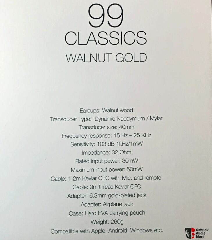 Meze 99 Classic Walnut Gold Photo #3746137 - Canuck Audio Mart