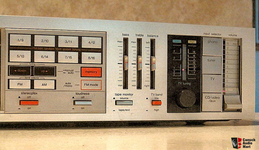 Vintage Technics SA-350 TV AM FM Stereo Receiver 40 watts / channel ...