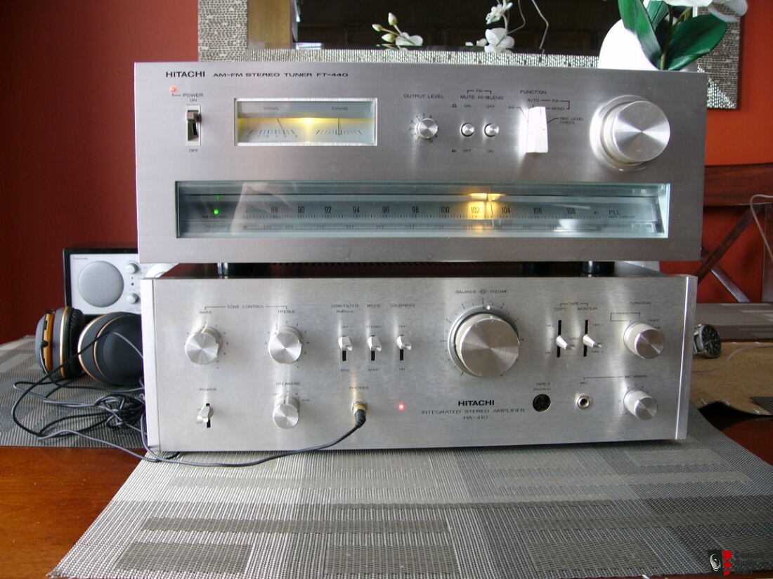 Hitachi HA - 410 amplifier and FT - 440 tuner Photo #3758958 - Canuck ...