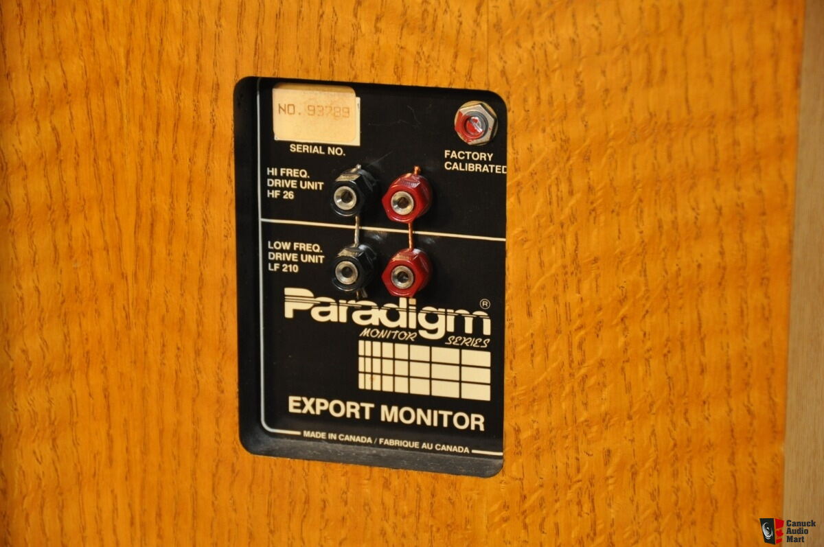 Excellent Paradigm Export Monitor Speakers - Oak Photo #3763329 - UK ...