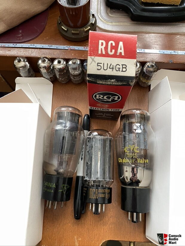 various rectifier tubes - 5Z3, 5U4G, 5V4G, 5X4G, 5Y3GT, 5U4, 5V3, etc ...