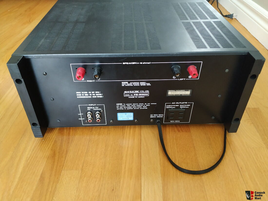 AKAI PS 200m Power Amplifier Photo #3770693 - Canuck Audio Mart