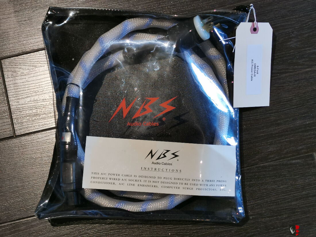 NBS Omega III power cable 6ft For Sale - Canuck Audio Mart