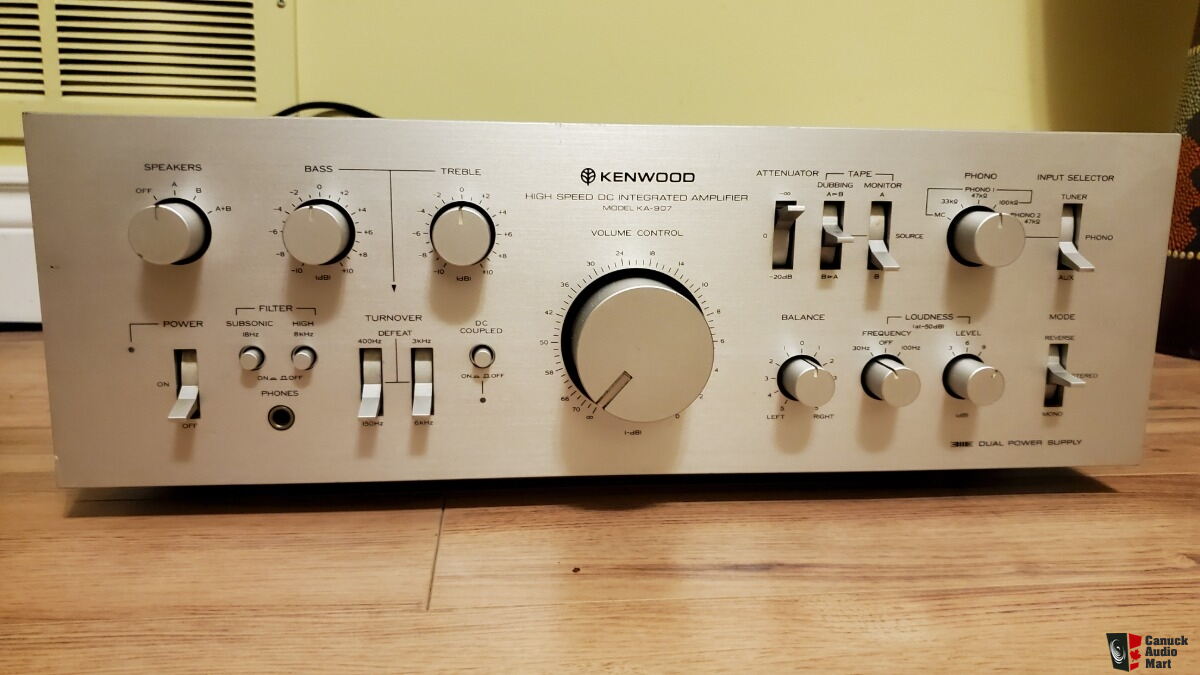 Rare. Mint. Kenwood KA-907 dual mono integrated amplifier Photo ...