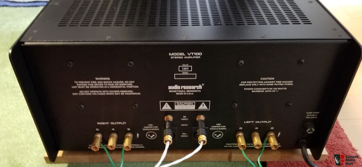 Audio Research VT-100 tube power amplifier in excellent condition (SOLD ...