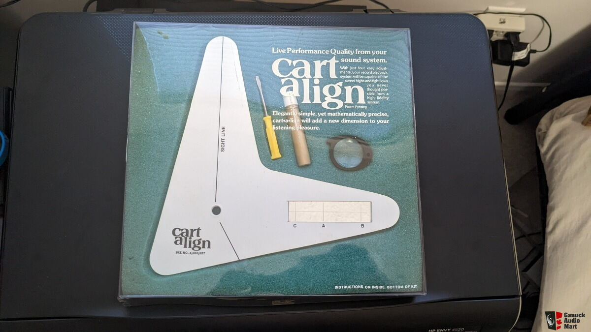 Cart Align Cartridge Alignment Protractor For Sale - Canuck Audio Mart