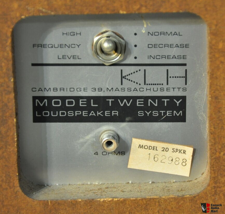 Compact Classic MCM KLH Model 20 Stereo System FM Turntable Photo ...