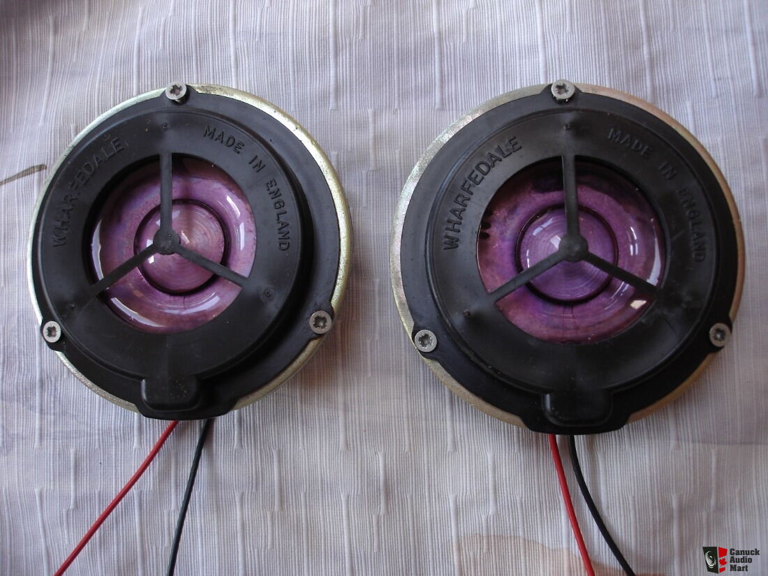 Pair of Wharfedale Purple tweeters For Sale - Canuck Audio Mart
