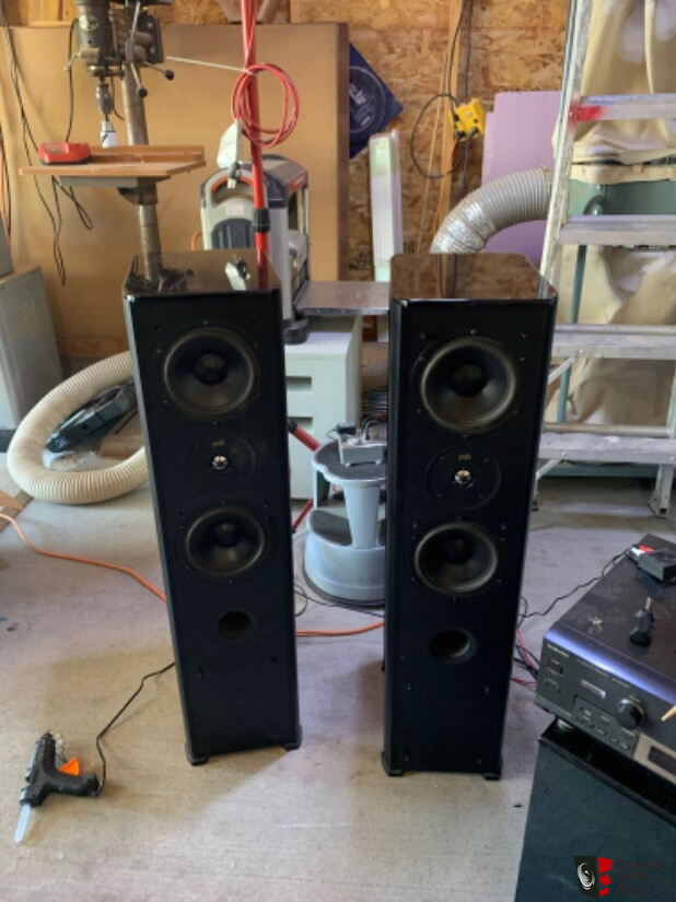 PSB silver stratus towers and sub Photo #3802459 - Canuck Audio Mart