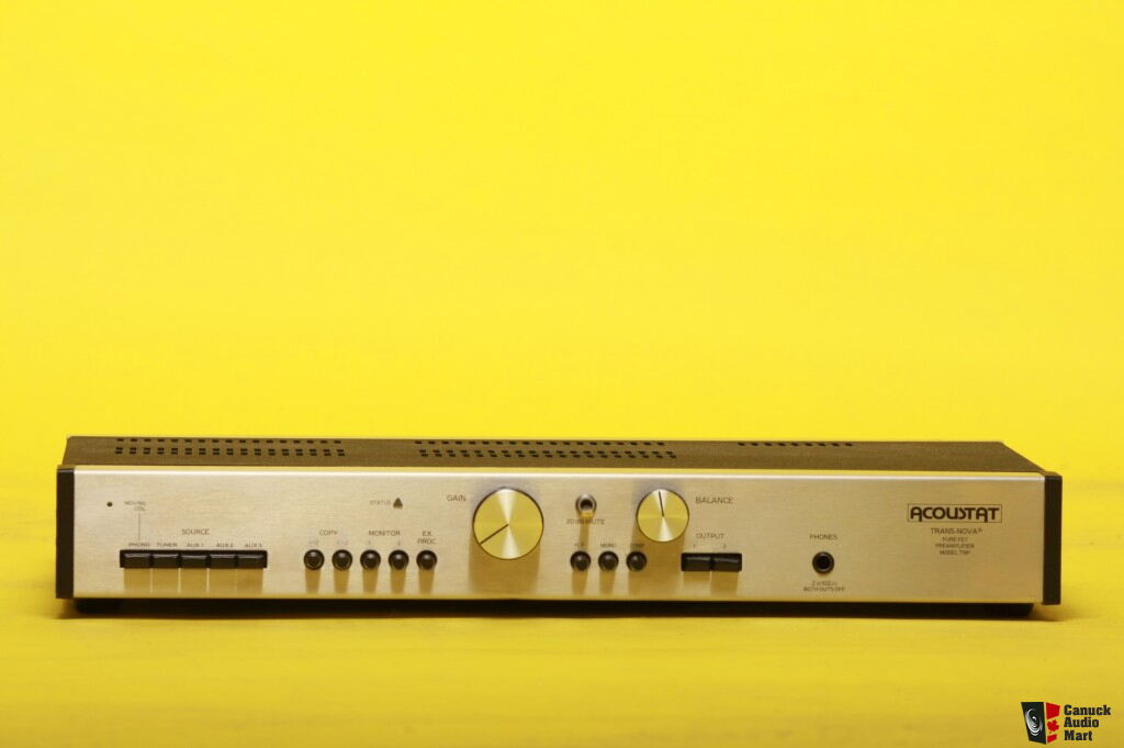 Acoustat TRANS-NOVA TNP Preamp with MM/MC Phone Stage designed by Frank ...
