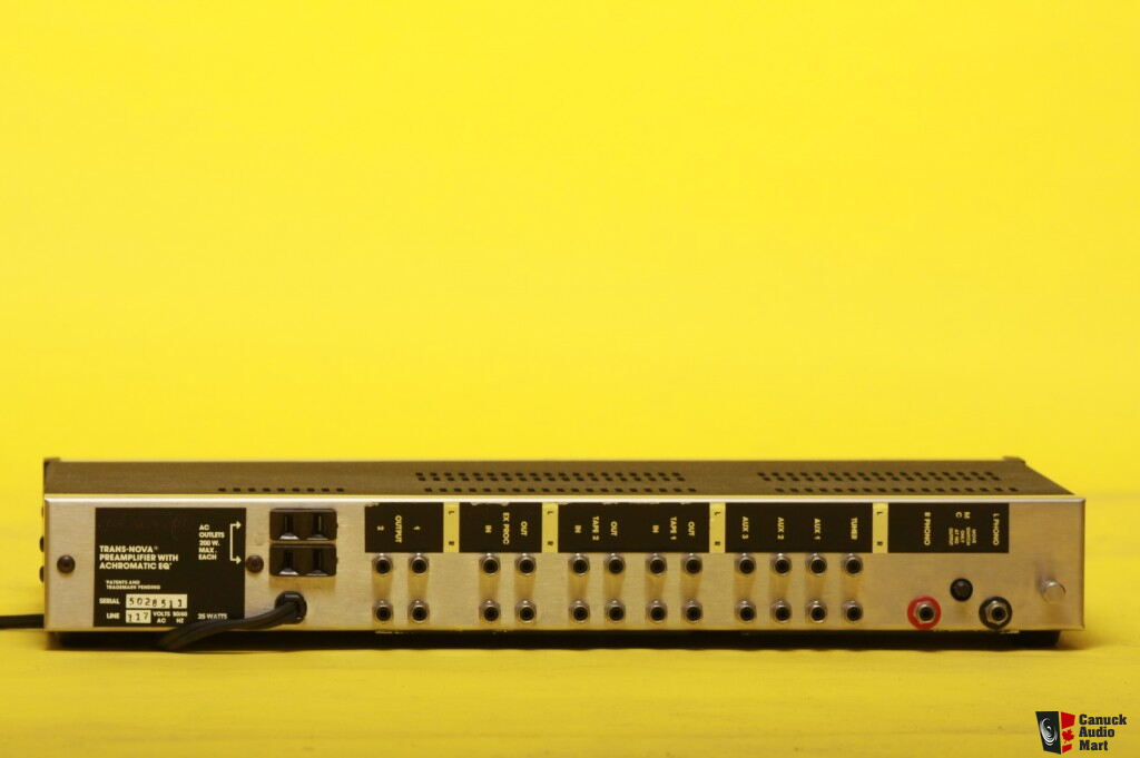 Acoustat TRANS-NOVA TNP Preamp with MM/MC Phone Stage designed by Frank ...