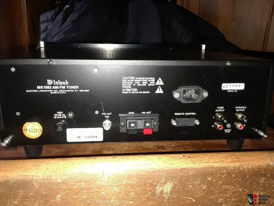 McIntosh MR 7082 Stereo AM/FM Tuner Photo #3809437 - Canuck Audio Mart
