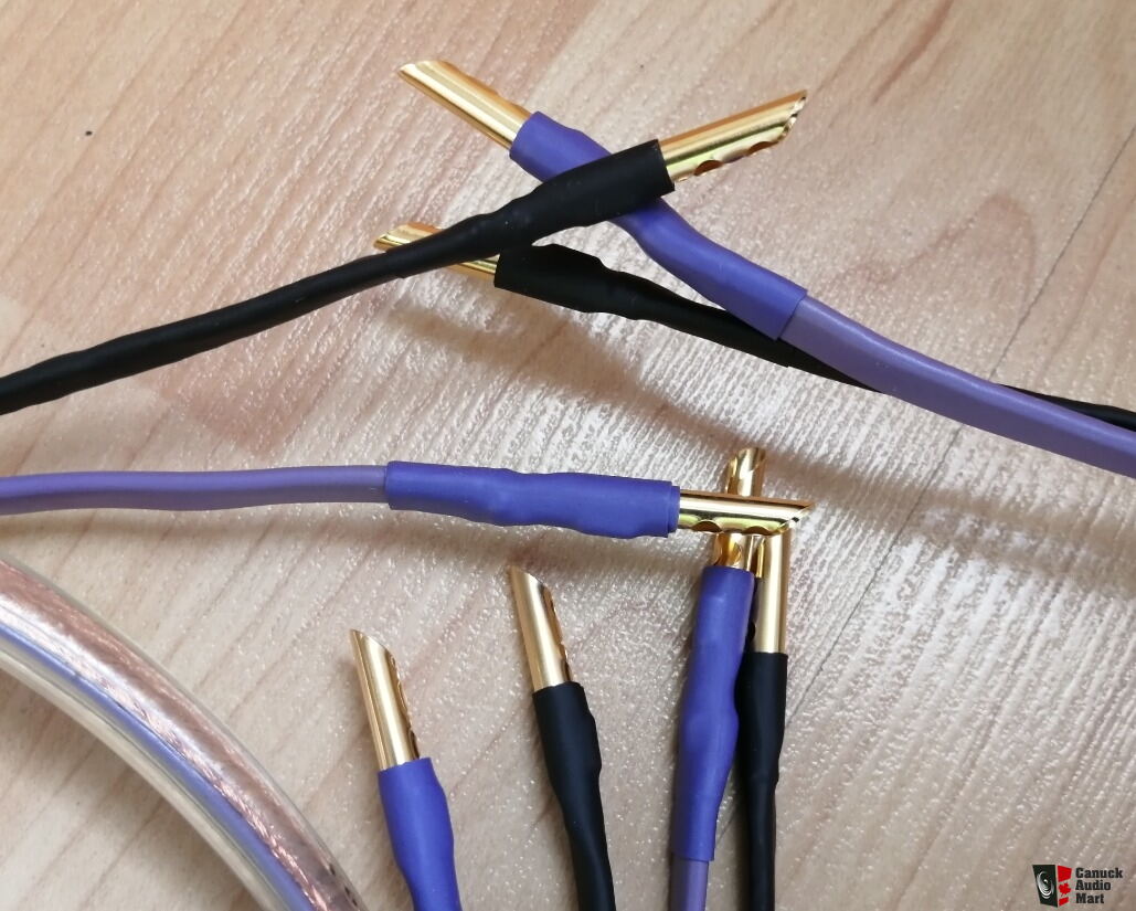 3 pairs of Analysis Plus Over Twelve speaker cables ( 8ft, 11ft, and ...