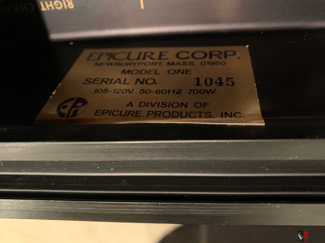 EPICURE MODEL ONE (EP1 M1) 2Ch Audiophile Stereo Power Amplifier Photo ...