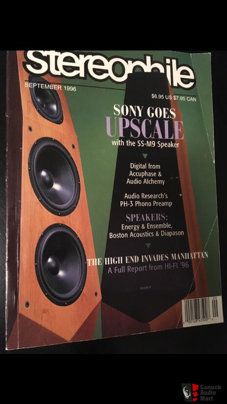 Updated*** Pair of Famous rare Sony SS-M9 speakers (Stereophile cover ...