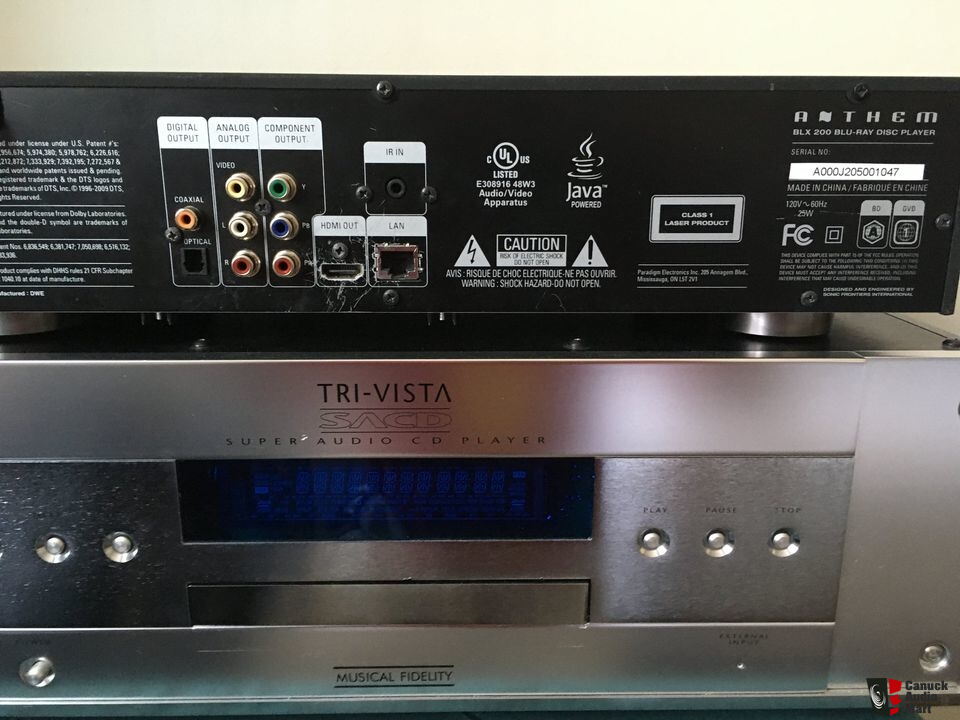 Anthem BLX 200 BD/DVD/CD/MP3 Player w/Remote Photo #3820893 - Canuck ...