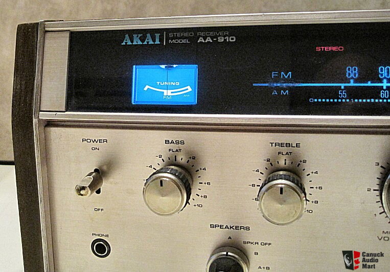 Vintage AKAI AA-910 Stereo Receiver Real Wood Case REDUCED Photo ...