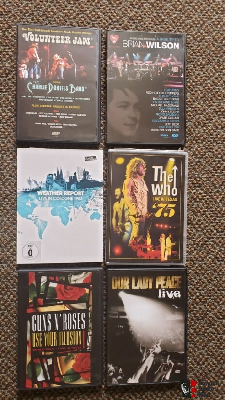 54 Concert DVDs for Sale Photo #3837073 - Canuck Audio Mart