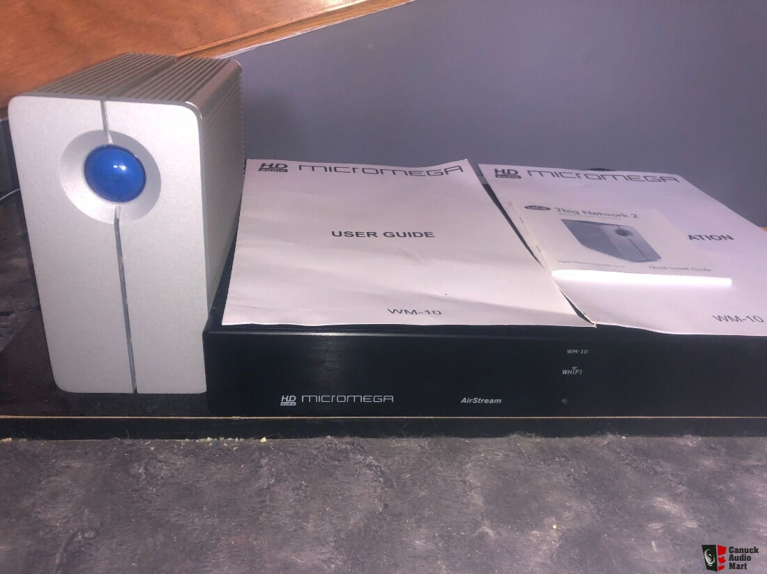 Micromega WM-10 streamer and Lacie 2Big 4TB Hard drive For Sale ...