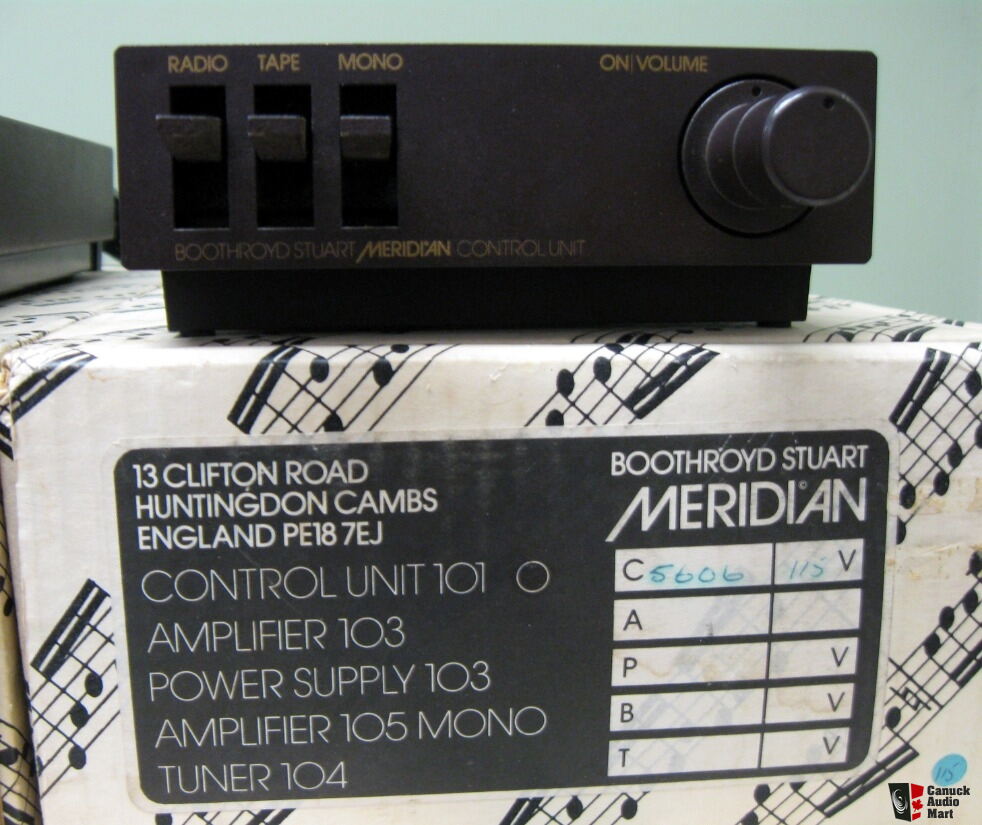 Boothroyd Stuart Meridian Photo #3842956 - Canuck Audio Mart