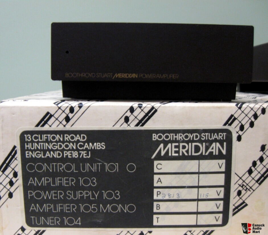 Boothroyd Stuart Meridian Photo #3842956 - Canuck Audio Mart