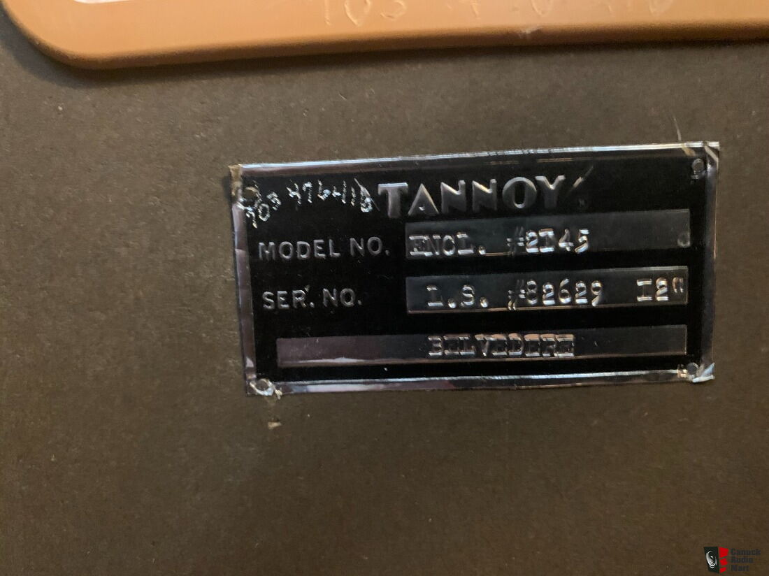 Tannoy speakers 12" Monitor Gold dual concentric with Belvedere ...