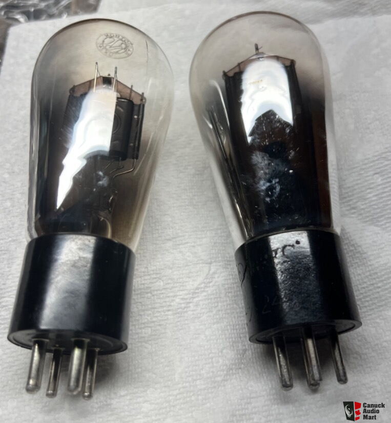 One RVC Radiotron UX-245 & One Rogers AC-245 (Globe/Baloon) Tubes AKA ...