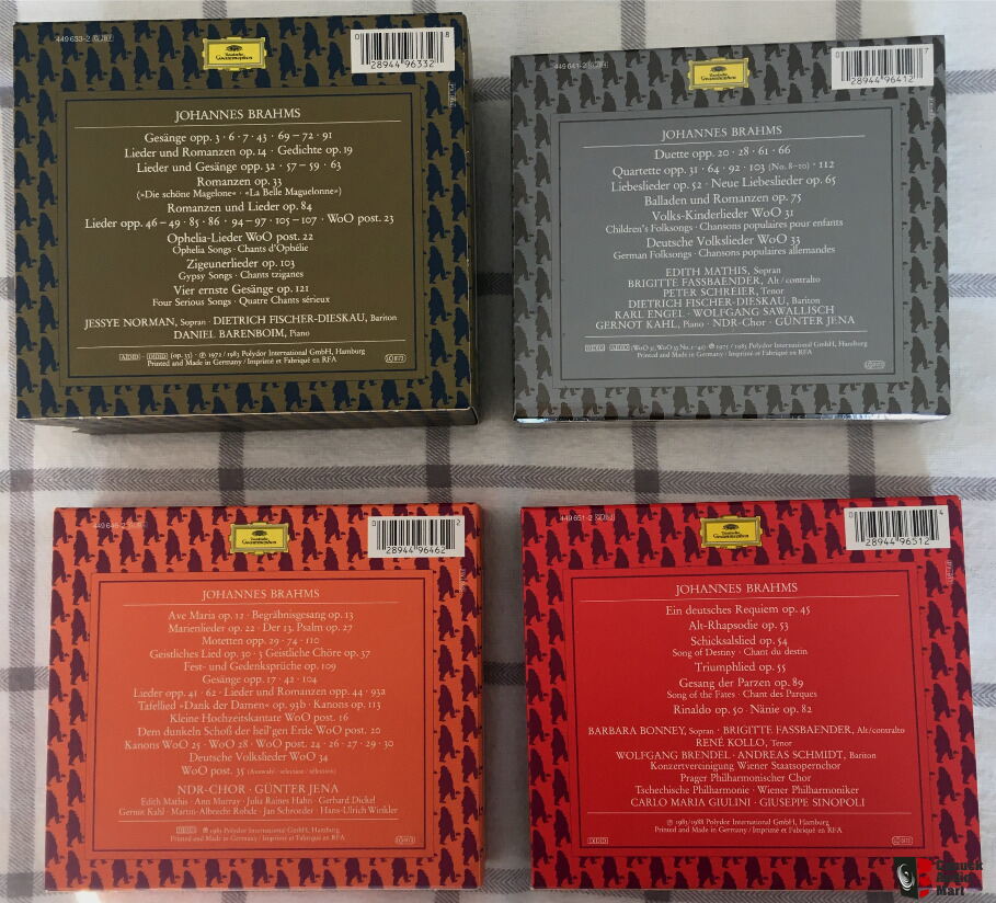 Johannes 'BRAHMS Complete Edition' 1st Issue from 1987, Deluxe 46-CD ...
