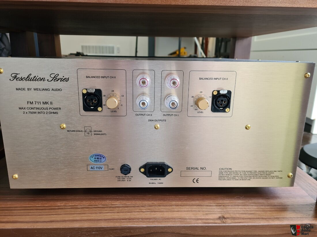 China made clone FM 711 MKII 250w power amplifier Photo #3850191 ...