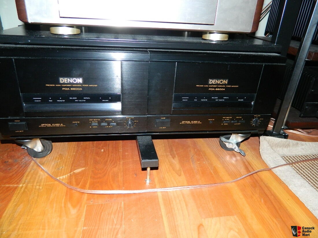 Denon PRA-1100 Pre-Amp & Denon POA-6600A Mono Power Amps Photo #3853516 ...