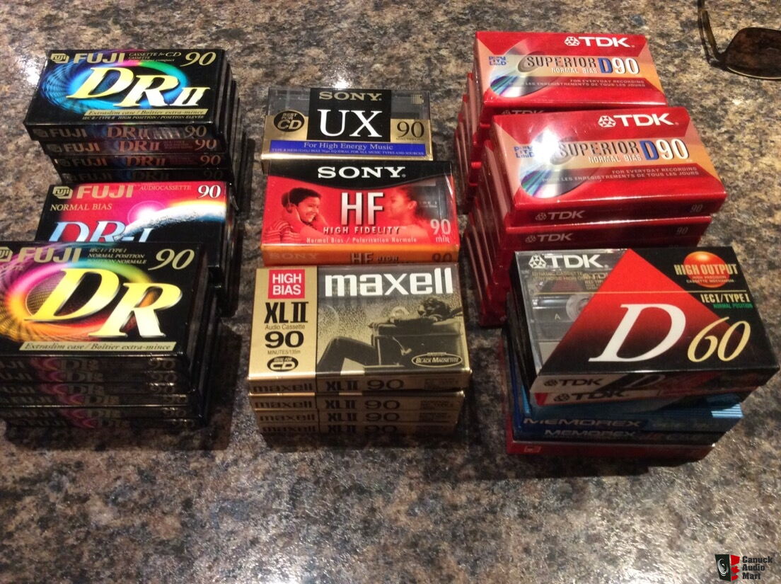 CASSETTE TAPES, NEW, factory sealed, assorted grouping (45 cassettes ...