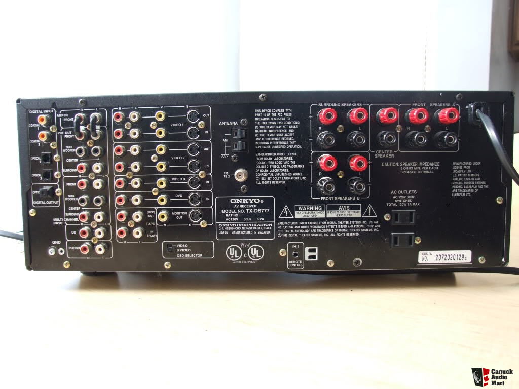Onkyo TX DS777 New Price Photo 385740 Canuck Audio Mart