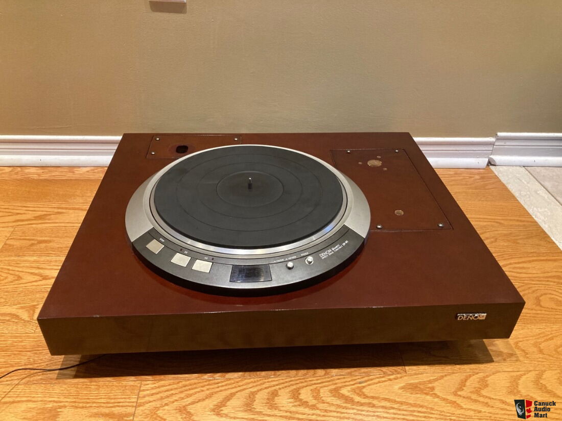 Top model Denon DP-80 turntable mounted in DK-2300 plinth For Sale ...
