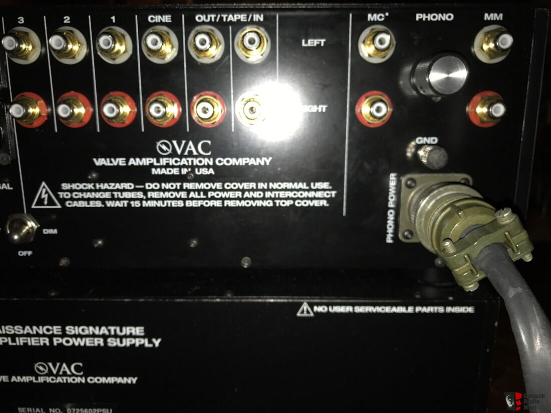 VAC Renaissance Signature Mk2 Pre Amp with Phono Photo #3860947 ...