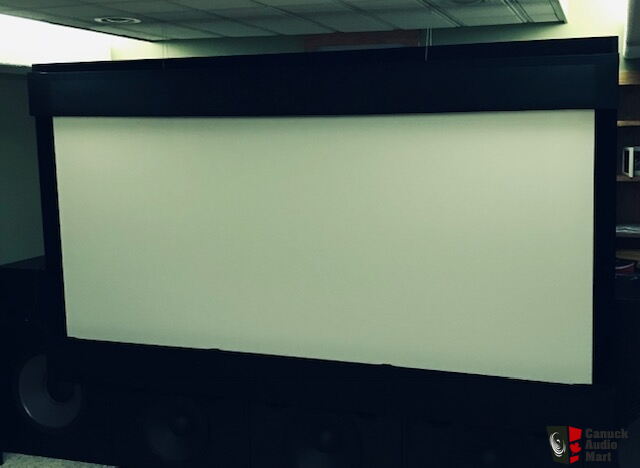 Sony HW40ES Projector and 110" acoustically transparent fixed frame ...
