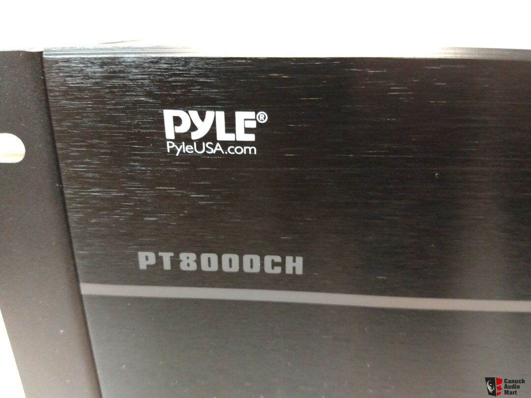 Amplifier PYLE-8000W 8 CHANNEL Ssterio/mono Amplifier (MODEL: PT8000CH ...