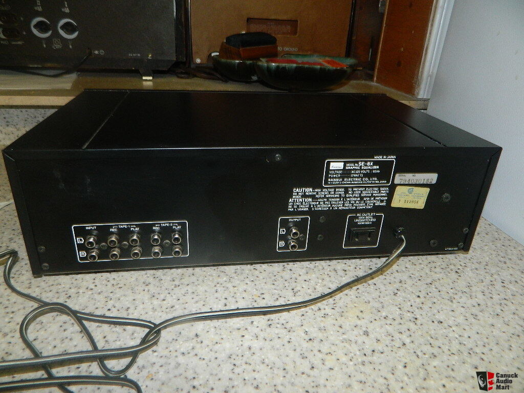 Sansui SE- 8X Stereo Graphic Equalizer Spectrum Analyzer Working Photo ...