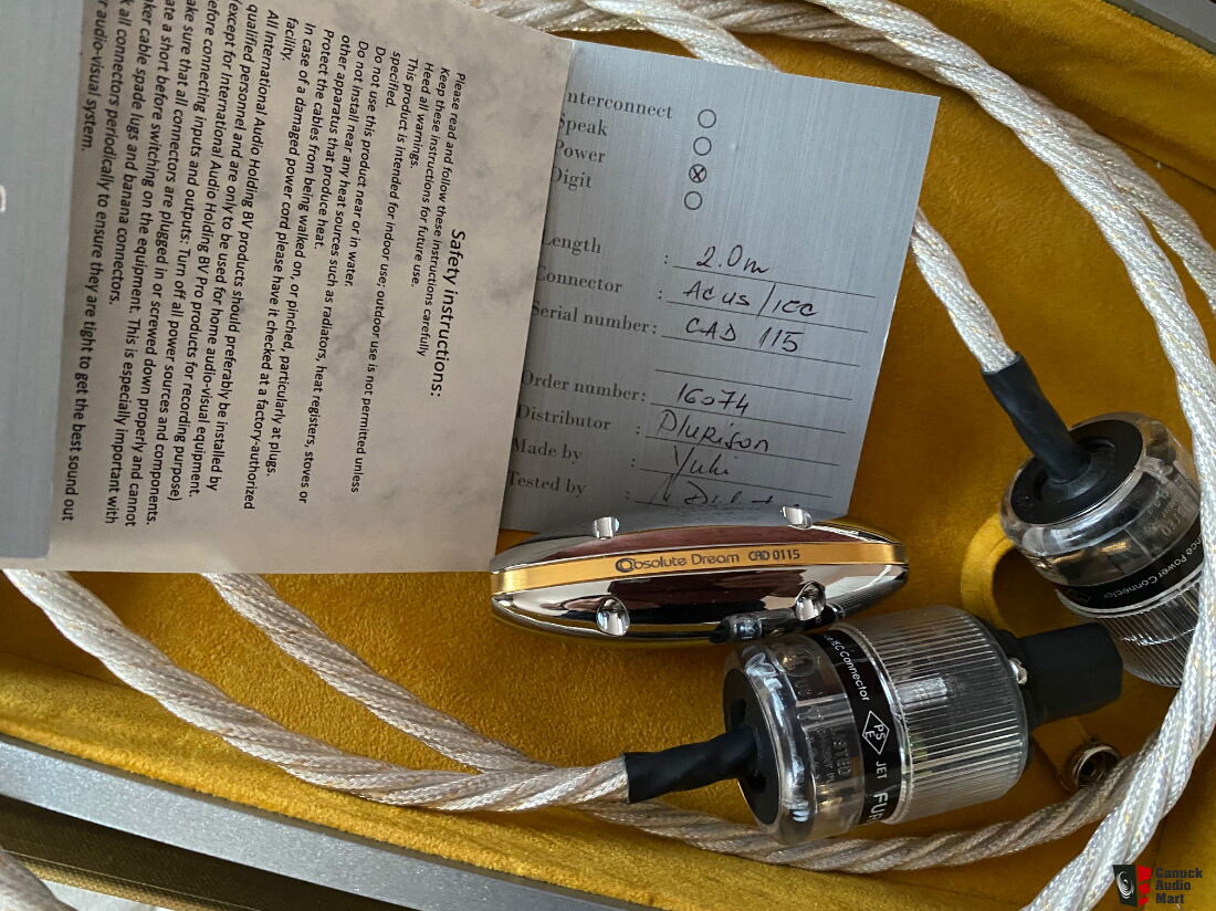 Crystal Absolute Dream 2m power cord CAD 115 Photo #3872957 - Canuck ...