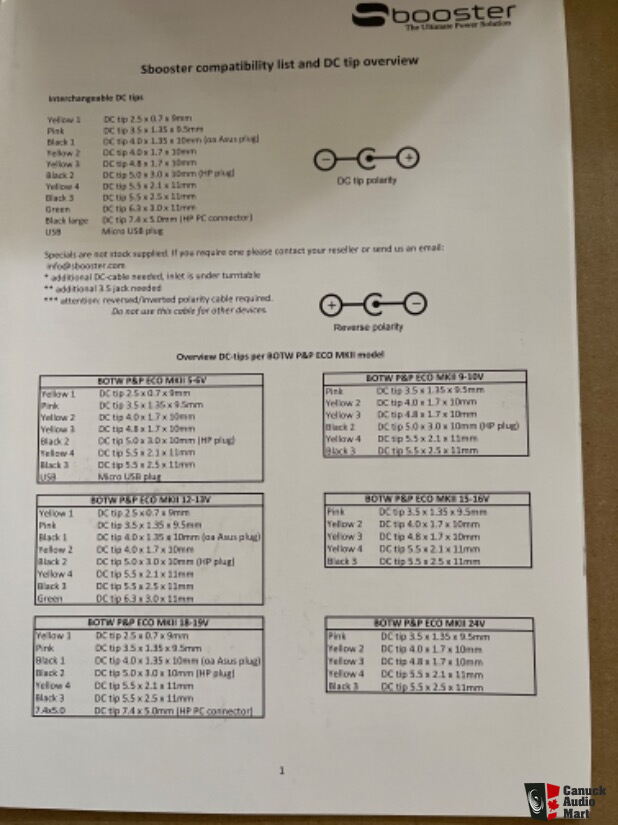 Sbooster 5v-6v Power supply - trade in - tax and shipping included ...
