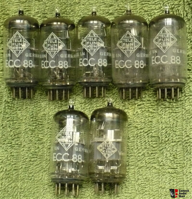 7 Vintage Telefunken ECC88 6DJ8 And 11 Vintage Telefunken EF86 6267 ...